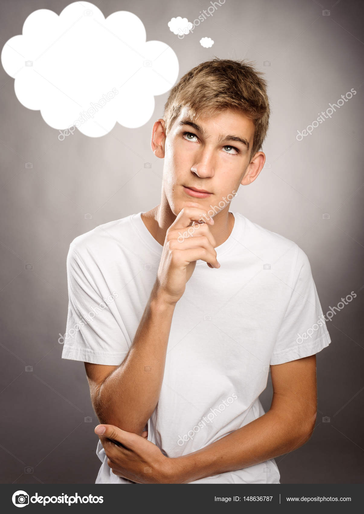 Young man thinking — Stock Photo © xavigm99 #148636787