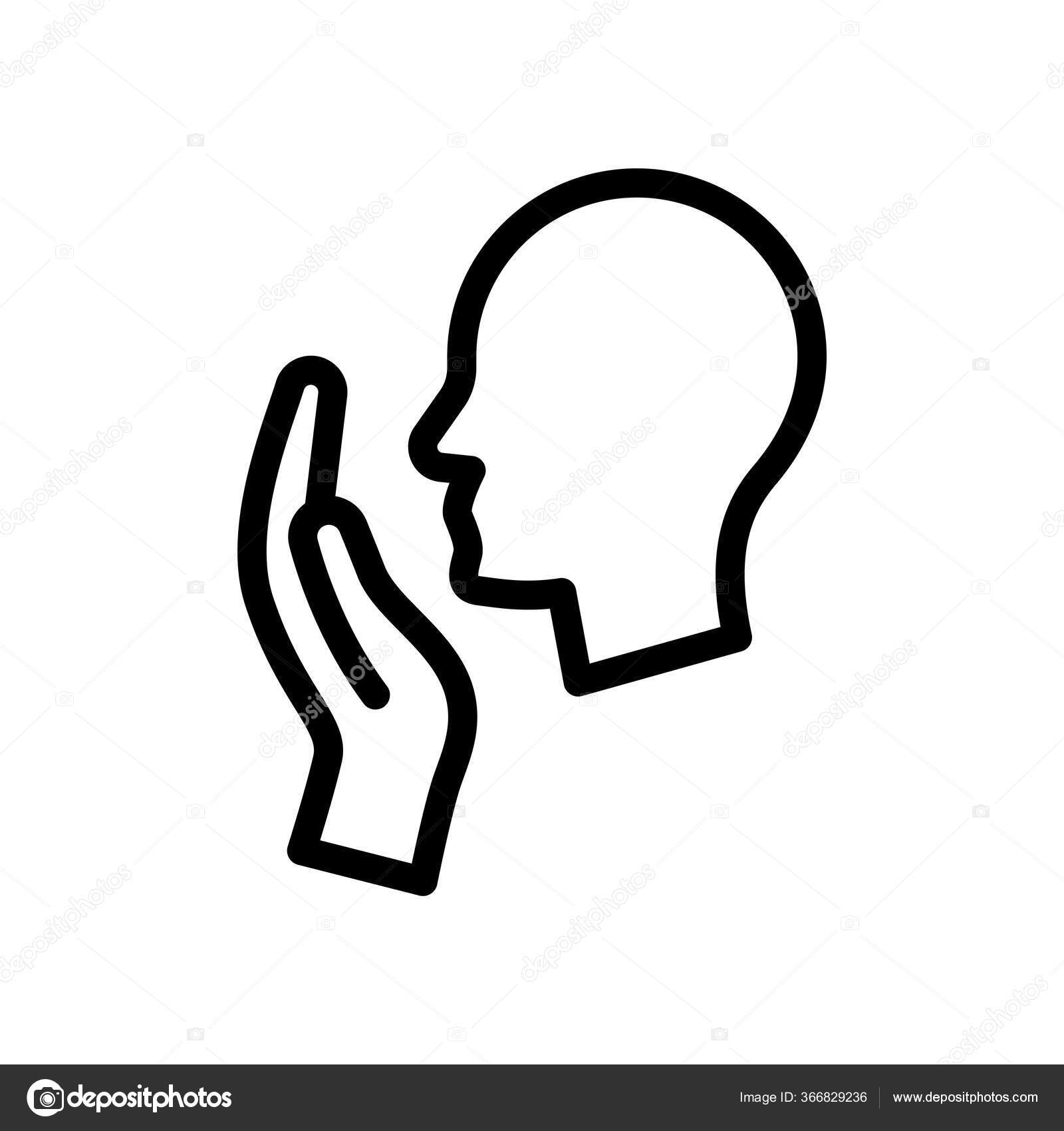 Hand Vector Thin Line Icon Stock Vector Image by ©iconscart #366829236