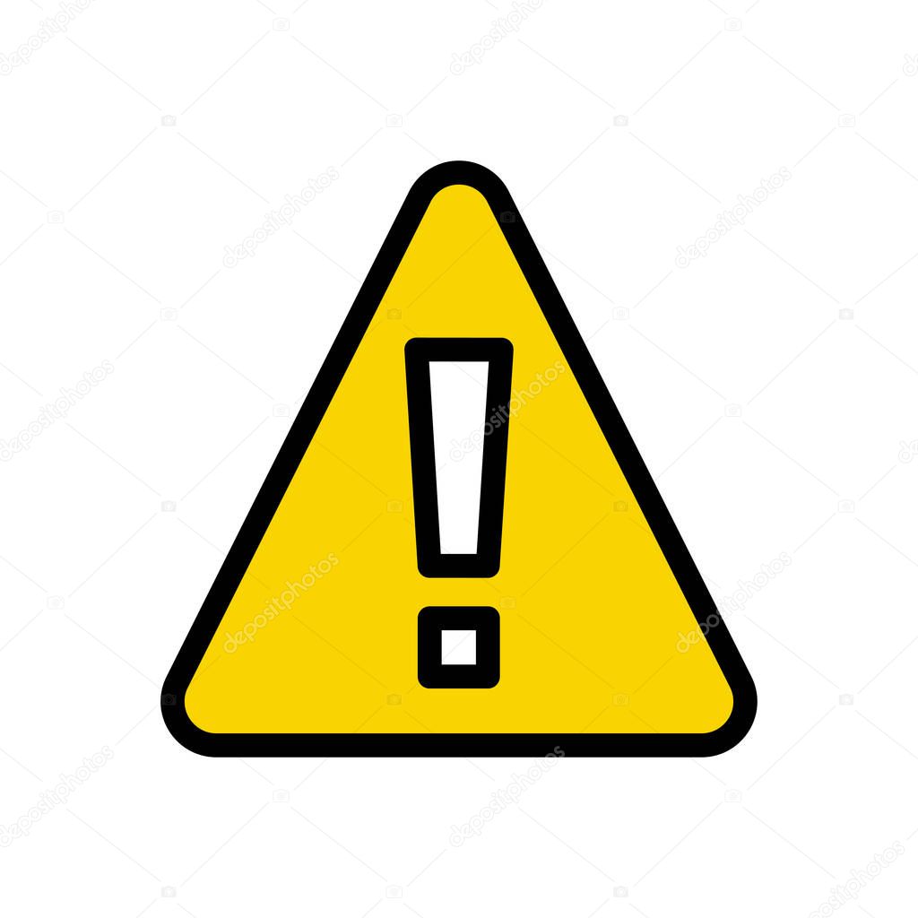 Vector De Advertencia Icono De Color Plano 2022