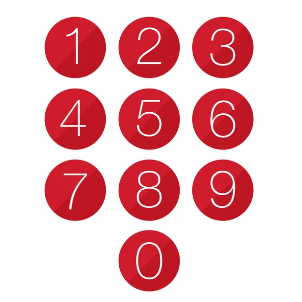 Number set circle button Stock Vector by ©Grounder 164514112