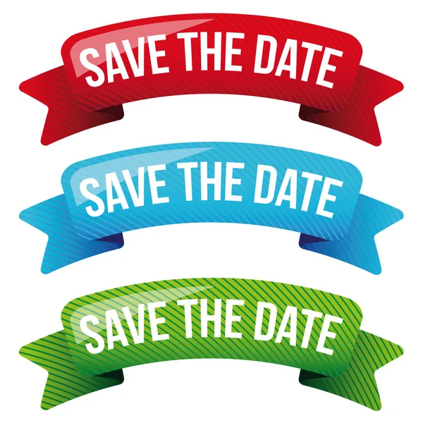 Save the date ribbon Stock Vector Image by ©Grounder #90523474