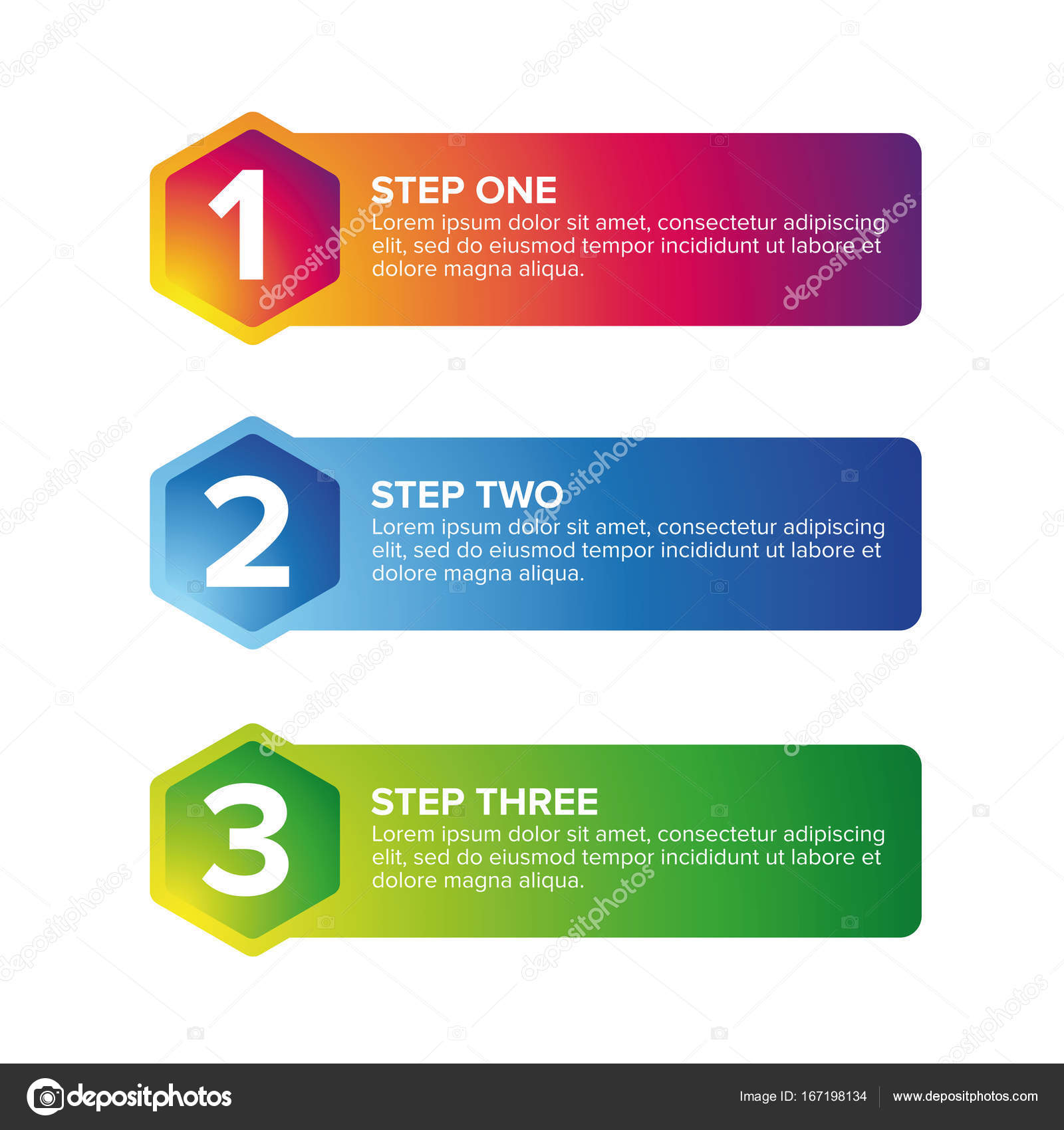 One Two Three button progress bar Stock Vector by ©Grounder 167198134