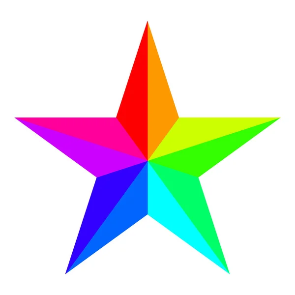 Isolated gradient rainbow star design template Stock Vector Image by ...