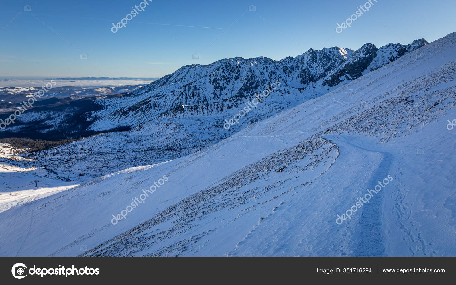 Stunning Snowy Mountain Kasprowy Wierch Tatras Poland Stock Photo by ...