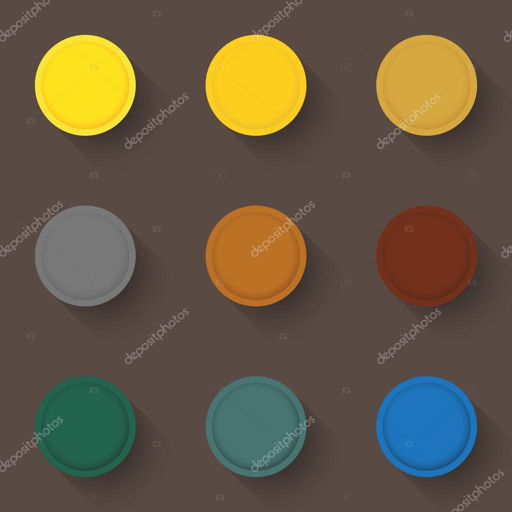 Set of empty buttons Stock Vector Image by ©i3alda #125143806