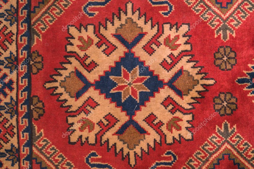 Persian Carpet Texture ,close up for the detail — Stock Photo © praphab ...