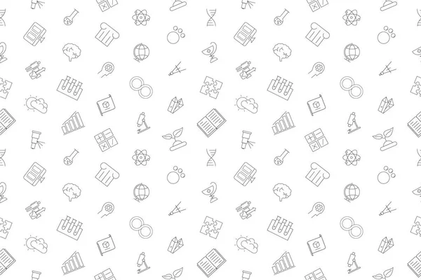 Vector Science Pattern Science Seamless Background Stock Vector Image ...