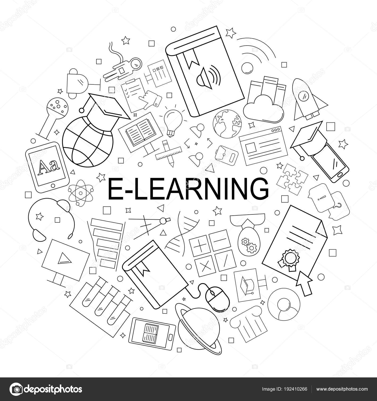 Vector Learning Pattern Word Learning Background Stock Illustration by ...