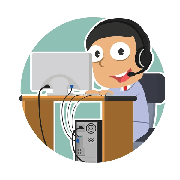 12,096,513 Telephone operator cartoon Vector Images | Depositphotos