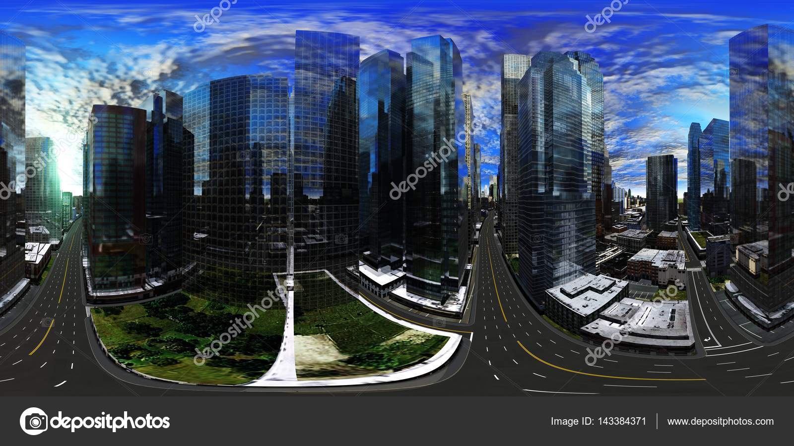 Hdr Equirectangular Projection Spherical Panorama Panorama City ...