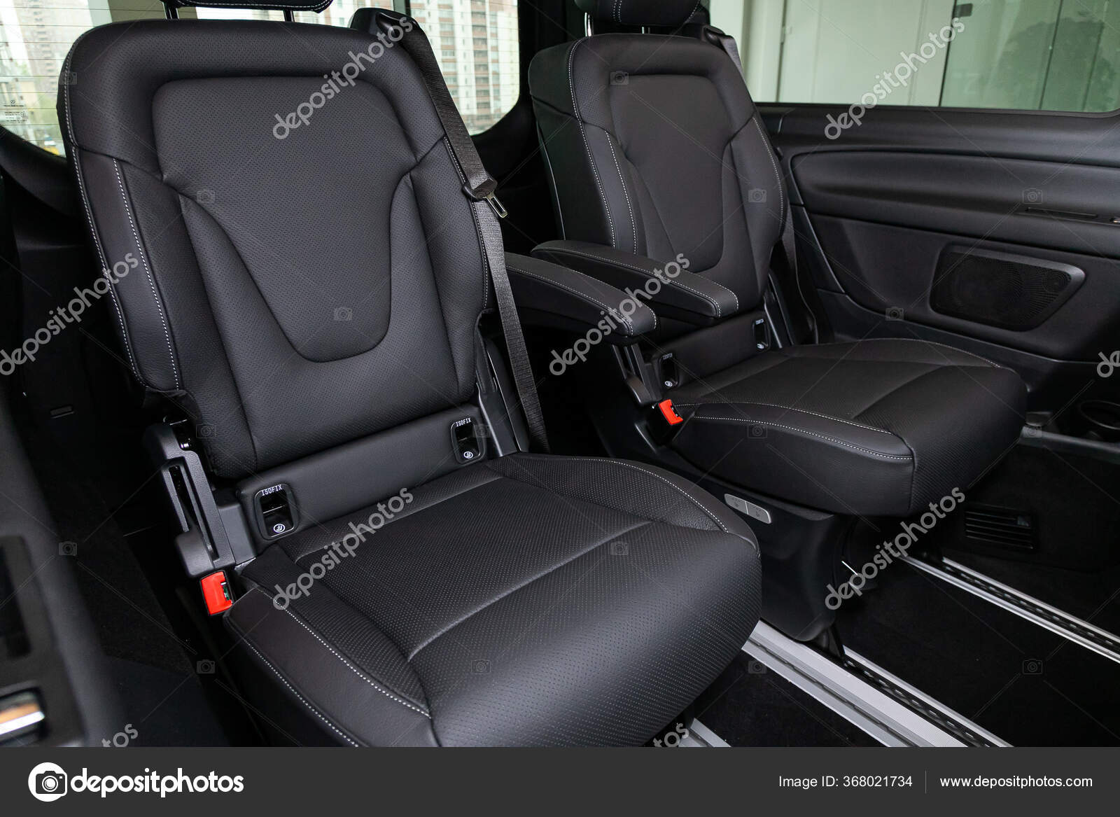 Novosibirsk Russia April 2020 Mercedes Benz Class Rear Seat Passengers ...