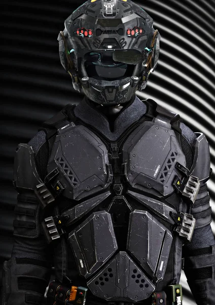 Futuristic Tactical Body Armor