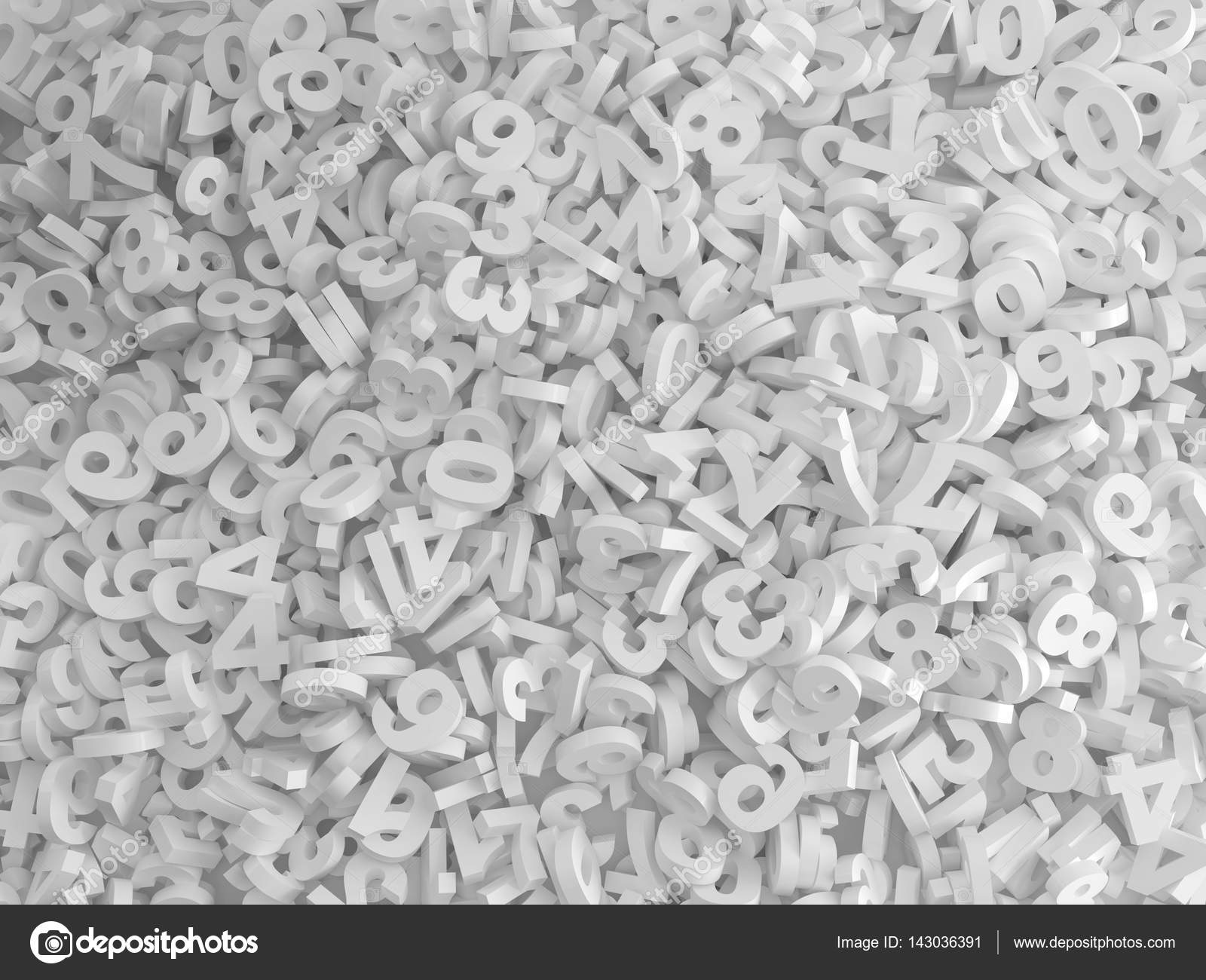 Background of white numbers 3d Stock Photo by ©g22 143036391