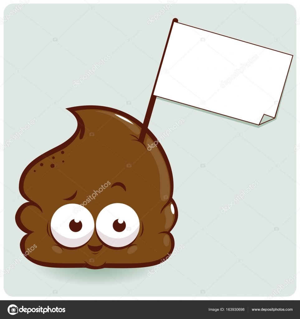 Linda caca con signo Vector de stock #163930698 de ©stockakia