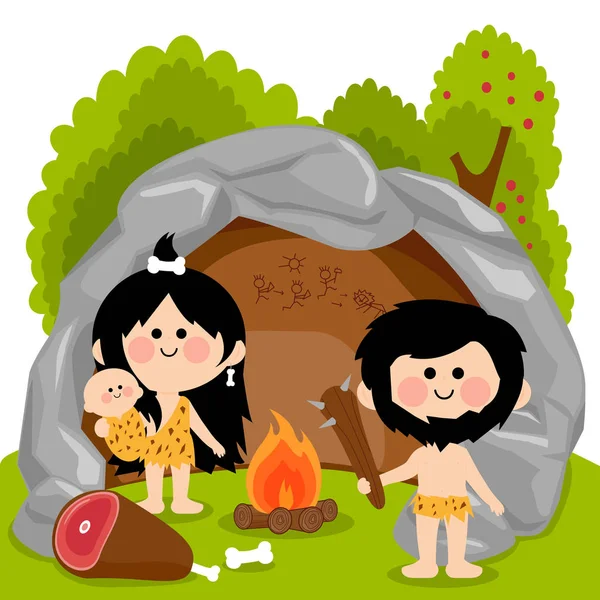 13 Cavemen cooking Vector Images | Depositphotos