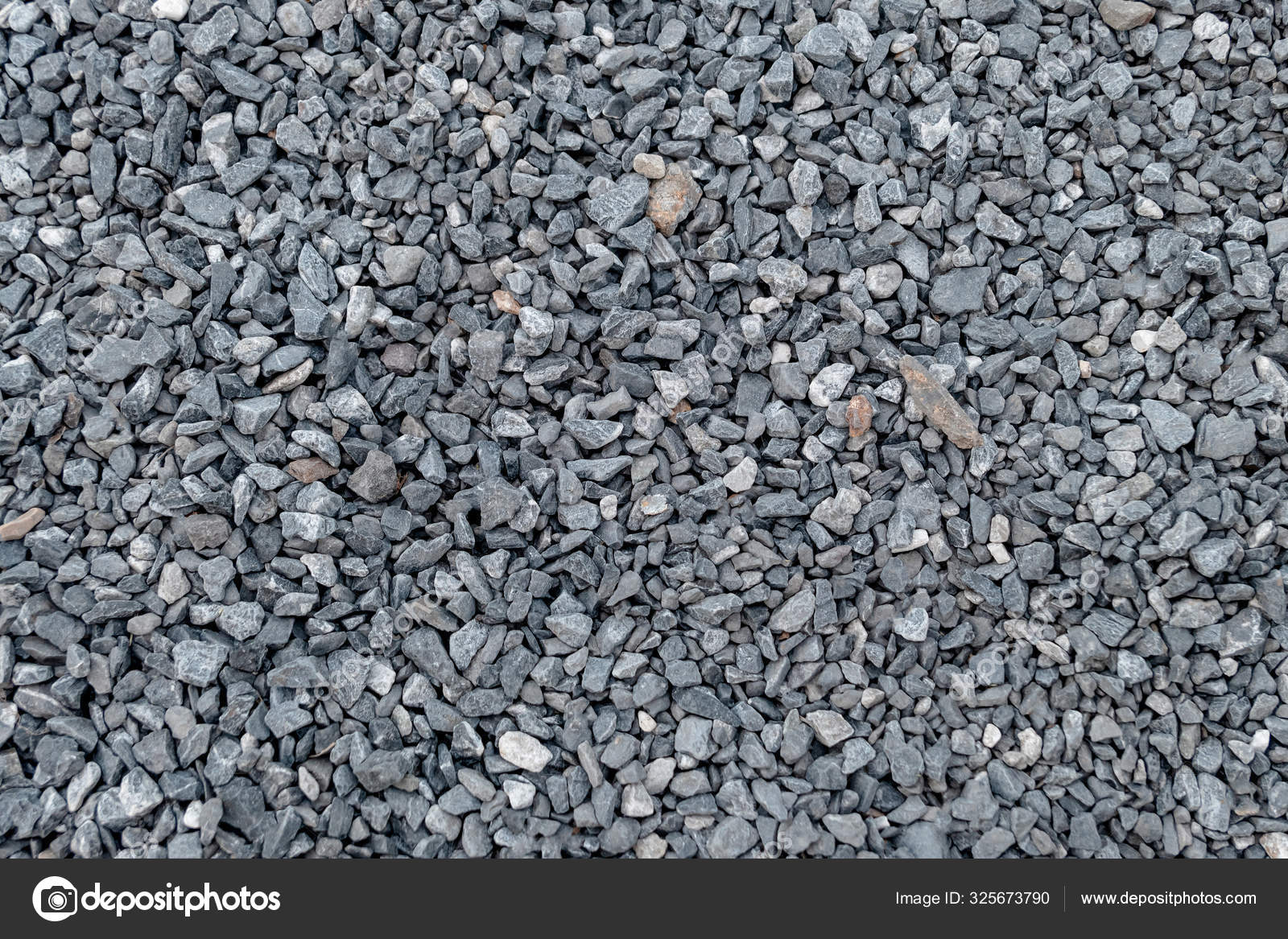 Granito patrón de grava y textura para el paisaje y la constructio ...