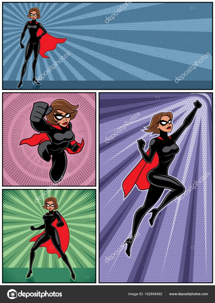 Superheldin Banner 4 Stock-Vektorgrafik von ©Malchev 162848482