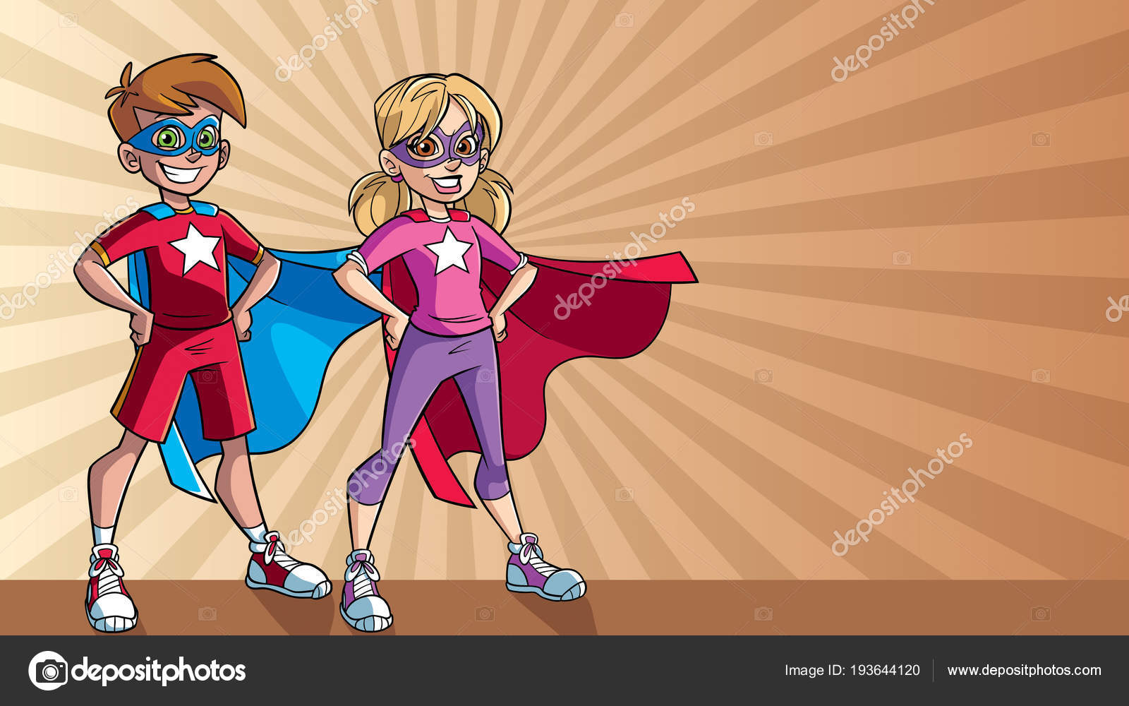 Little Super Kids Ray Light Background Stock Vector Image by ©Malchev ...