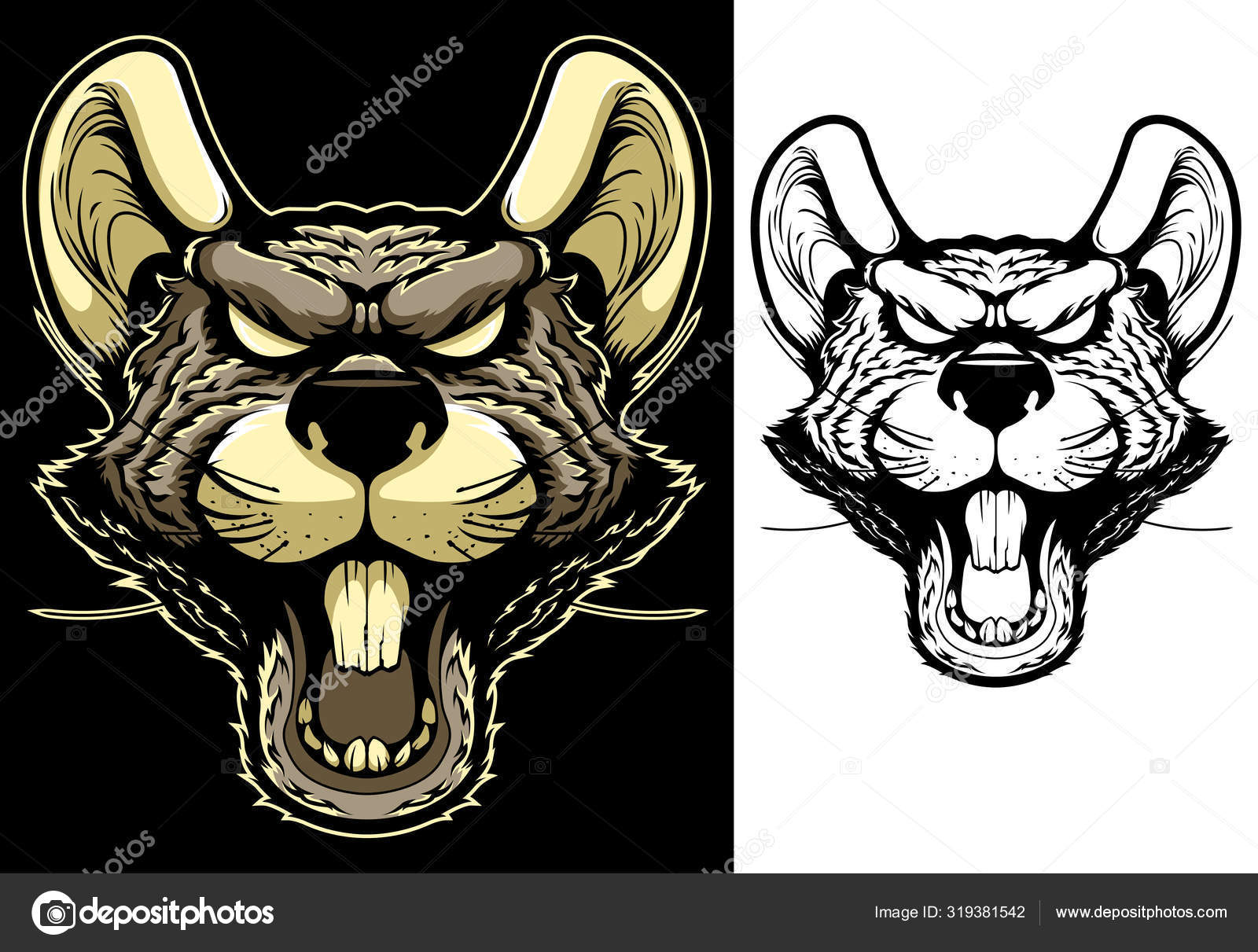 Evil Rat Clipart Image