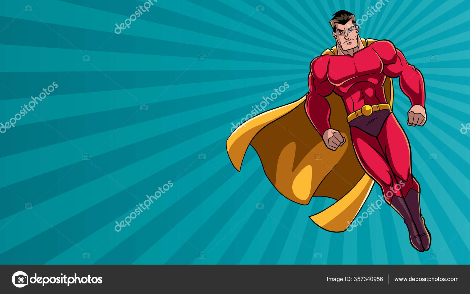 Superhero Flying Ray Light Background 2 Stock Vector Image by ©Malchev ...
