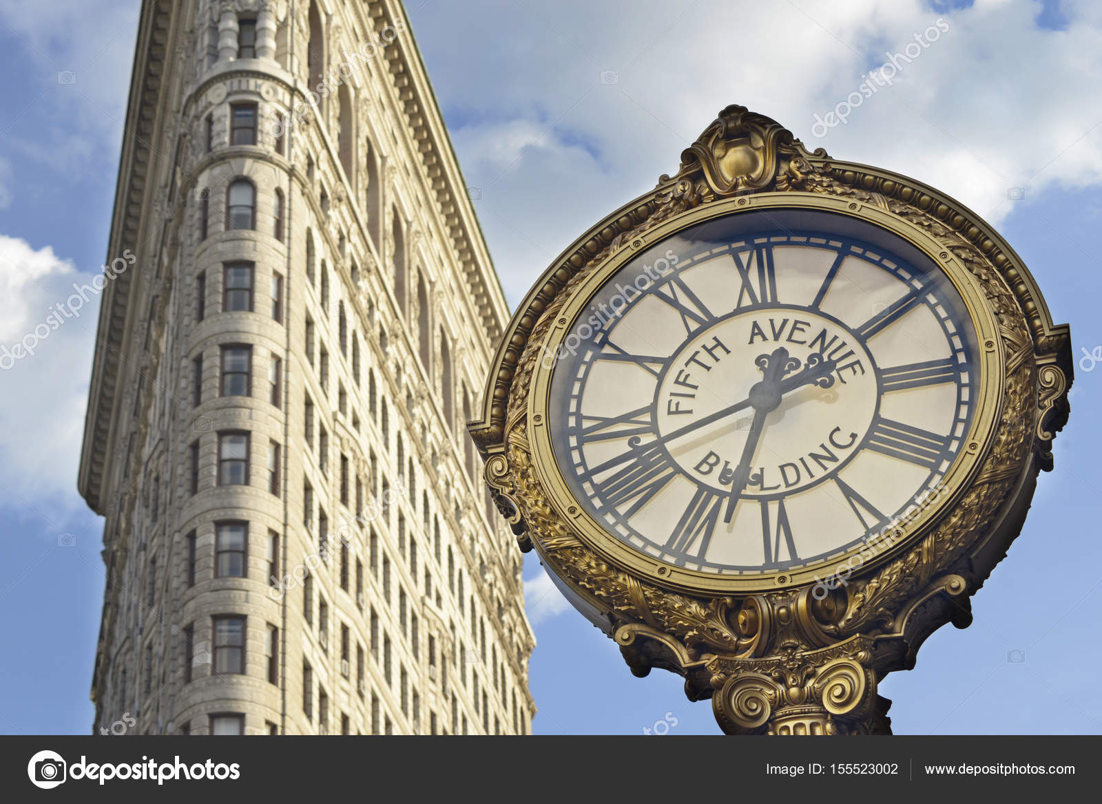 Clock in Flatiron building, Manhattan – Stock Editorial Photo ...