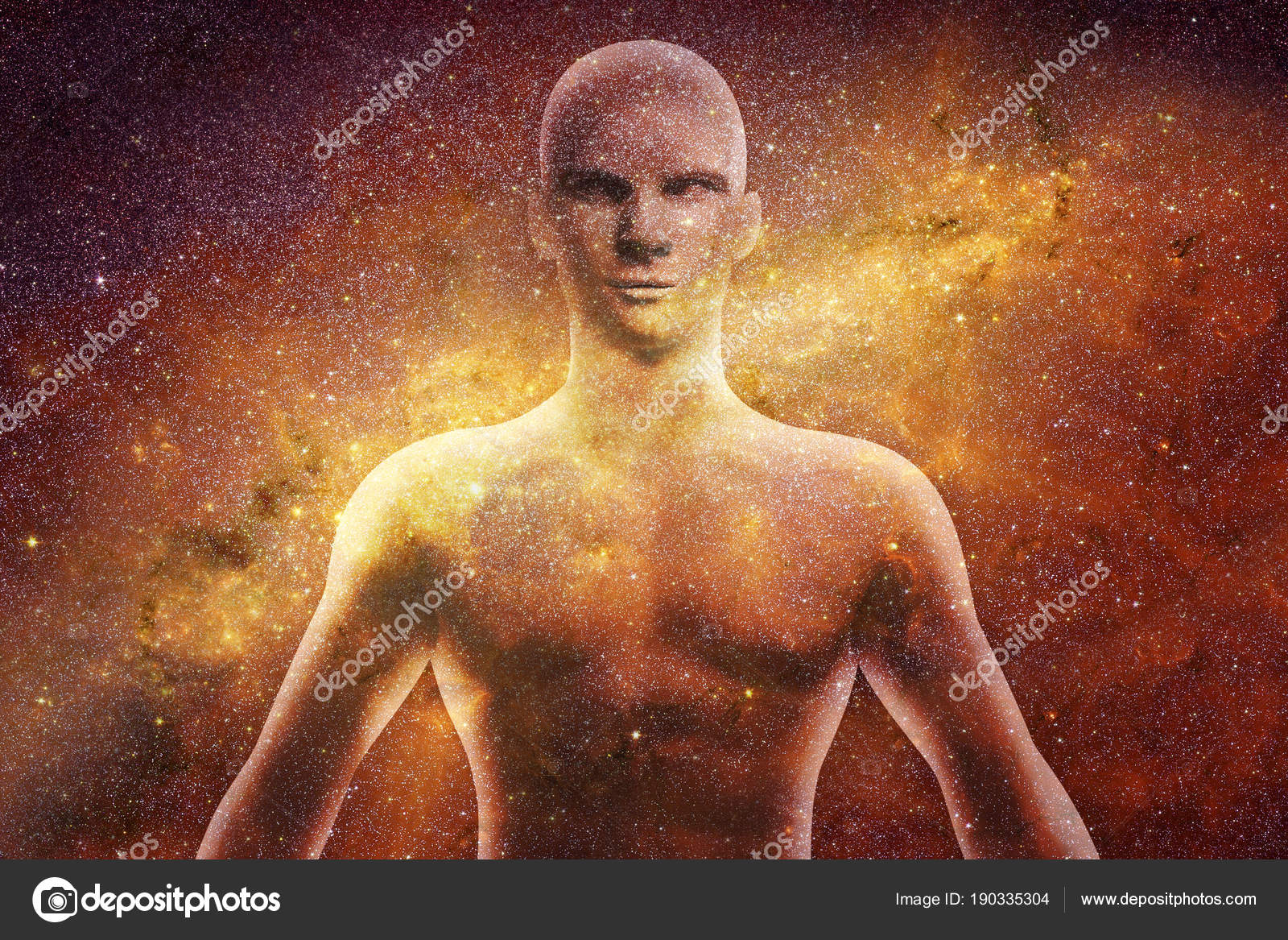 Male Human Body Cosmic Energy ⬇ Stock Photo, Image by © teotarras ...