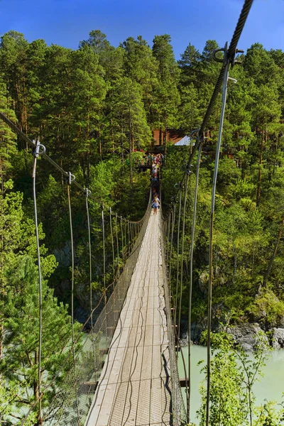 Single rope bridge — Stock Photo © Ansonde #2281639