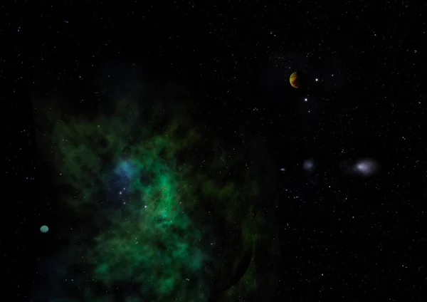 Small part of an infinite star field. 3D rendering - Stock Image ...