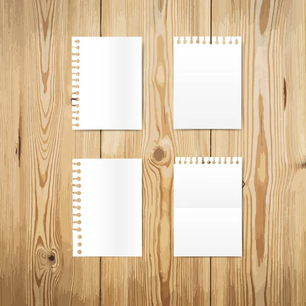 Blank white note papers, ready for your message. Vector illustra Stock ...