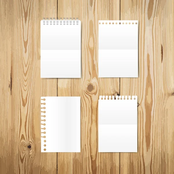 Blank white note papers, ready for your message. Vector illustra Stock ...