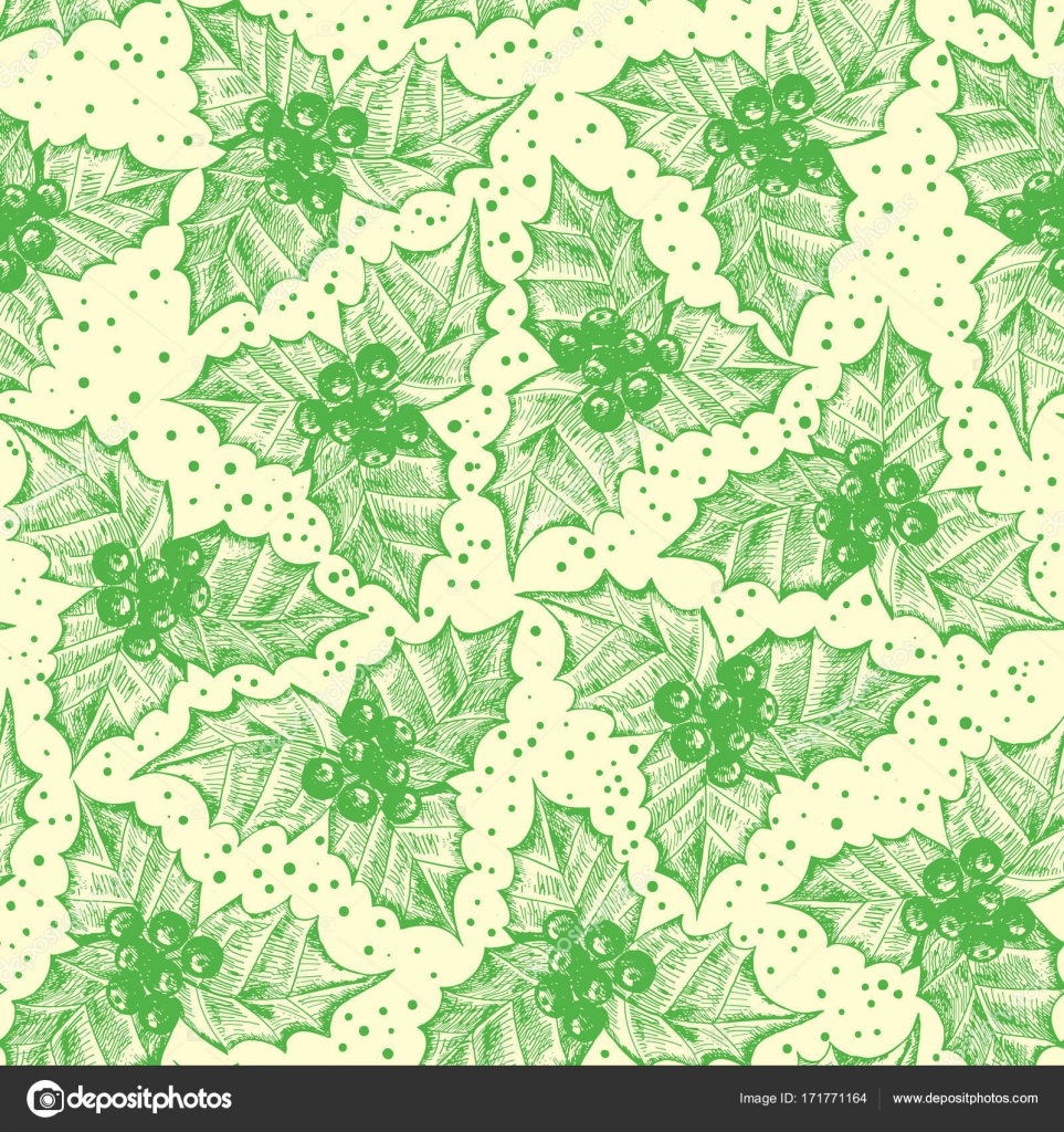 Holly berry pattern Stock Vector Image by ©katerinamk #171771164