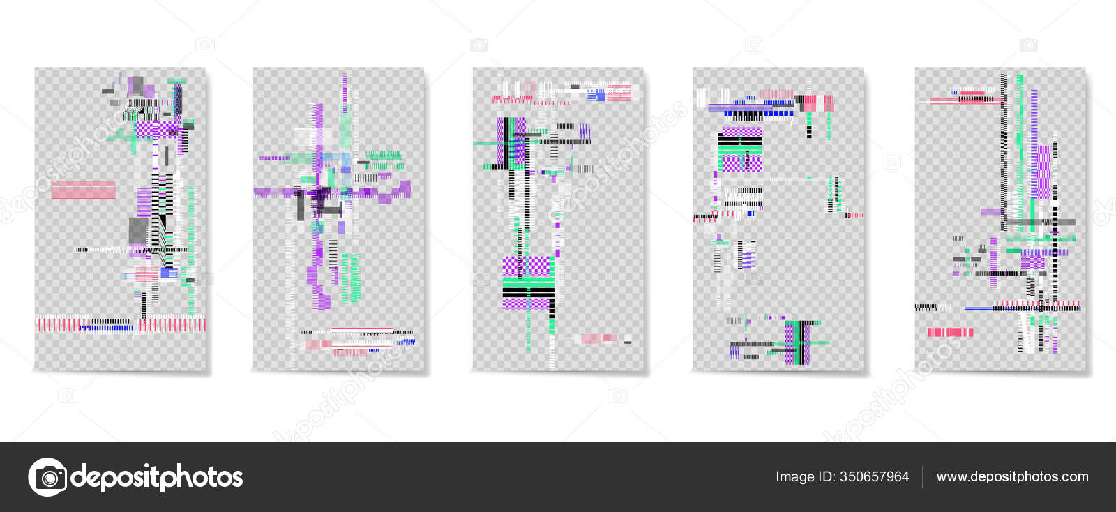 A set of editable template for stories and streaming. Computer screen ...