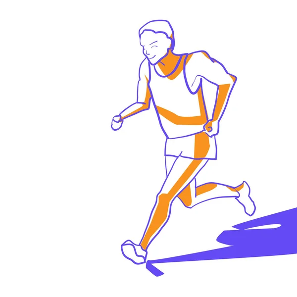 Running man sketch Vector Art Stock Images | Depositphotos