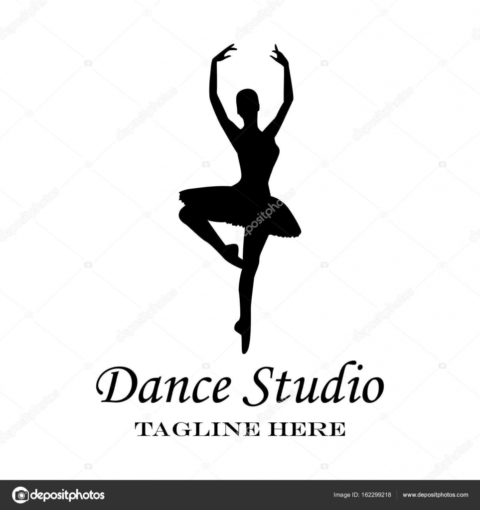 Logo de ballet para la escuela de ballet, estudio de baile. ilustración ...