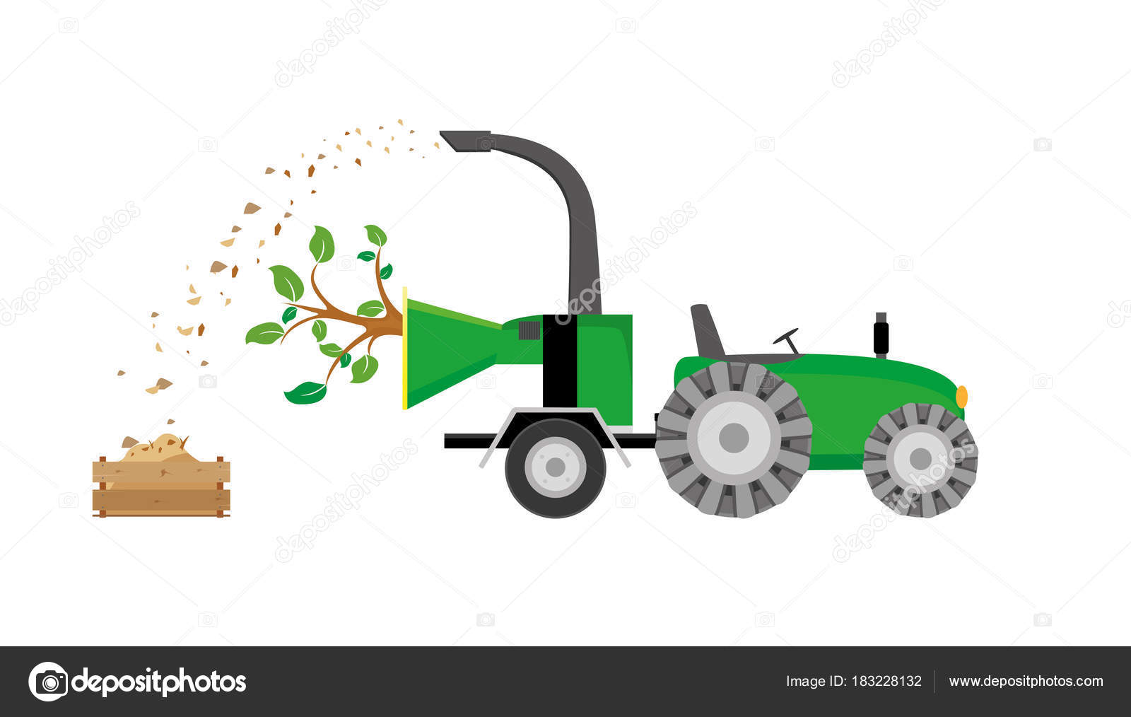 Animated Tree Chipping Service