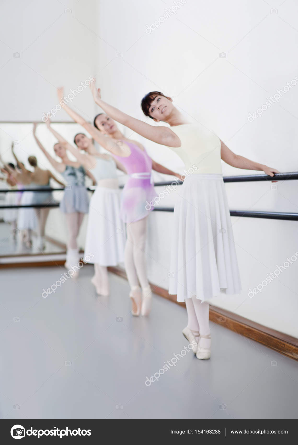 Ballet dancers at barre Stock Photo by ©ImageSource 154163288