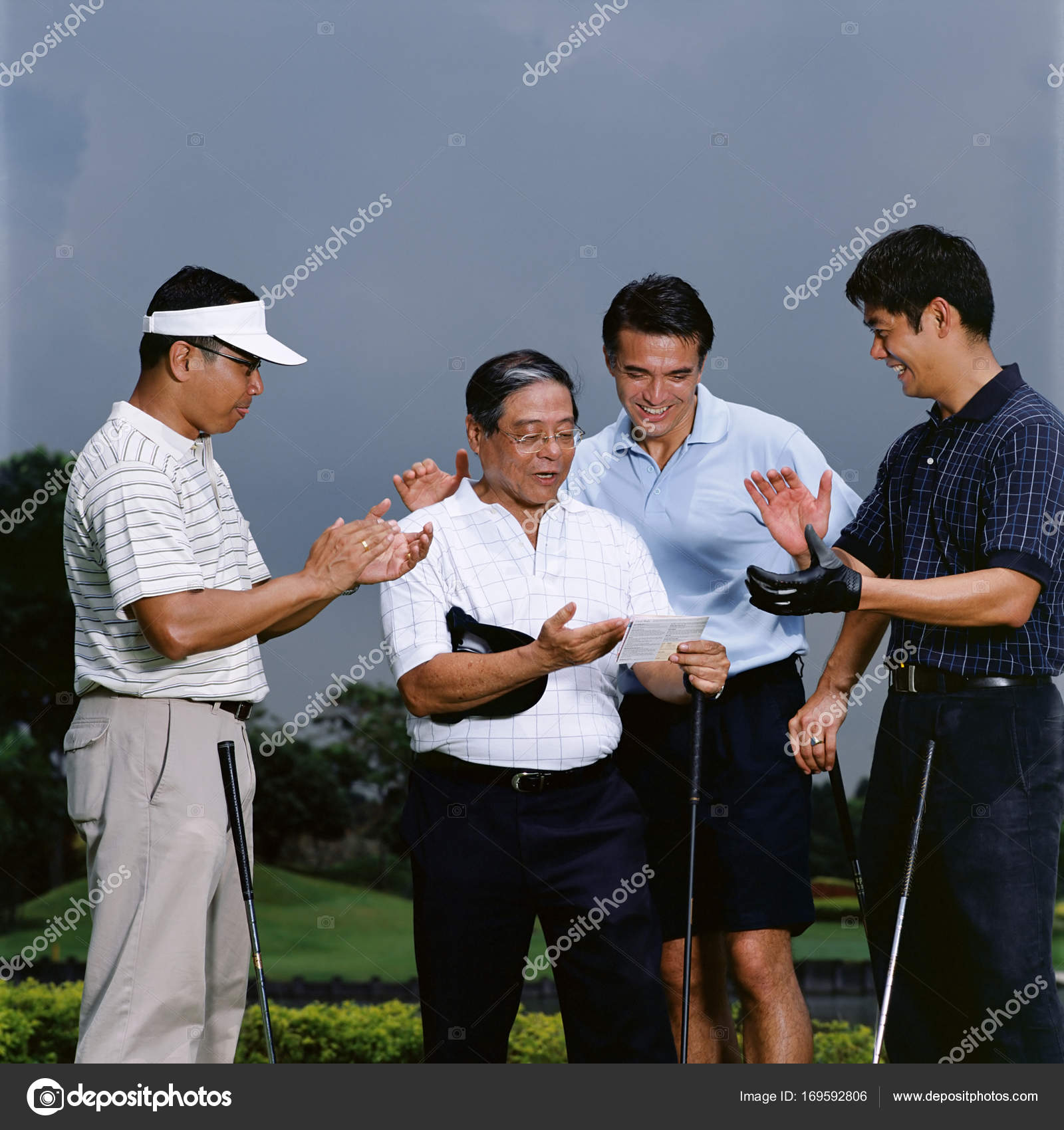 Golfers Celebrating Golf Club Stock Photo by ©ImageSource 169592806