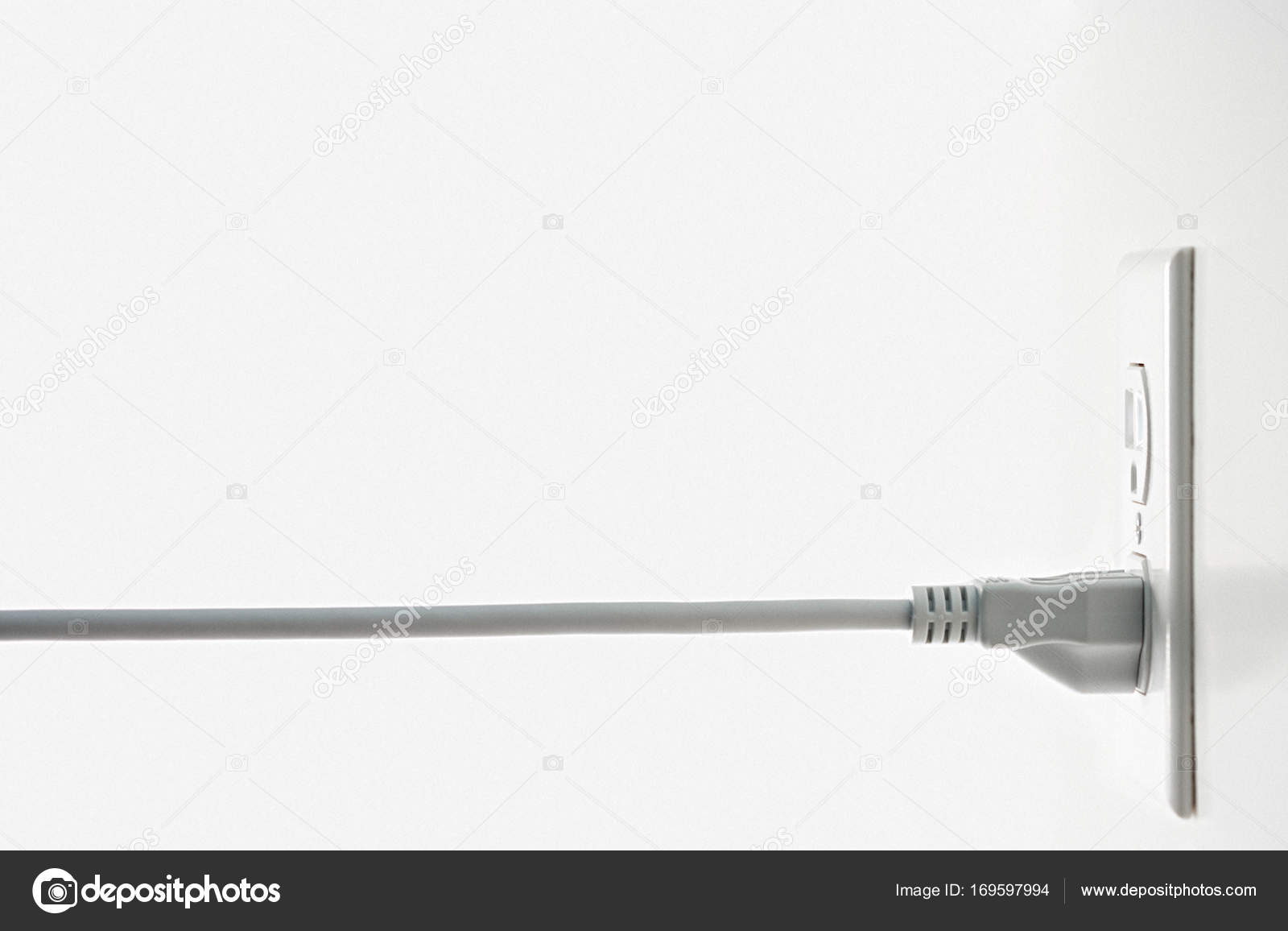 Close Electric Plug Electrical Socket Wall Stock Photo by ©ImageSource ...