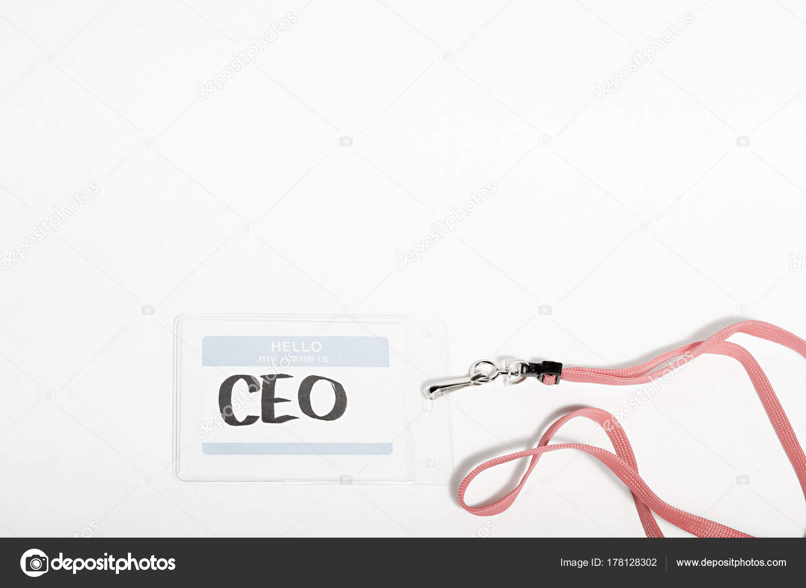 Name Tag Isolated White Background High Resolution Stock Photo by ...