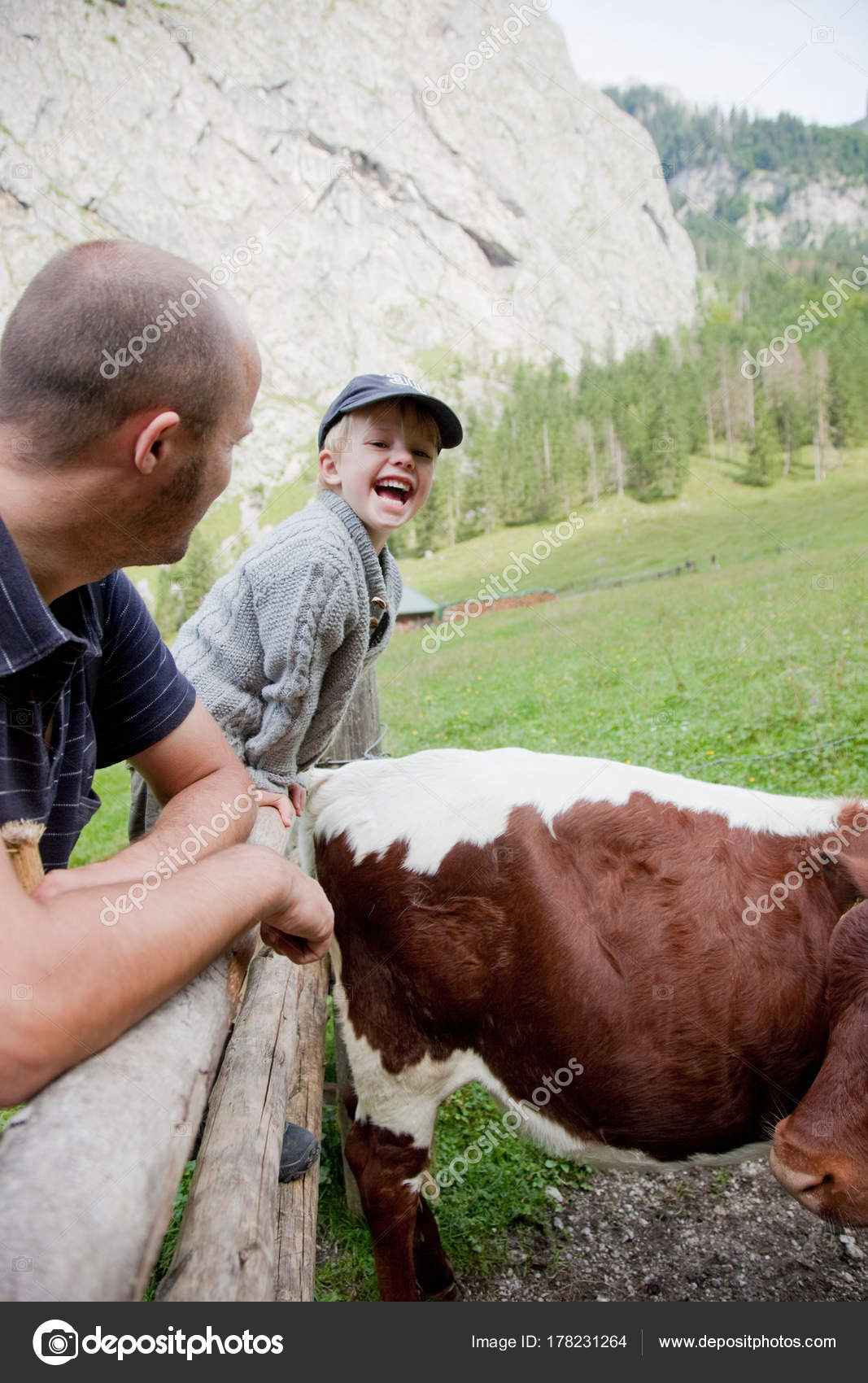 Boy Laughing Field — Stock Photo © ImageSource #178231264