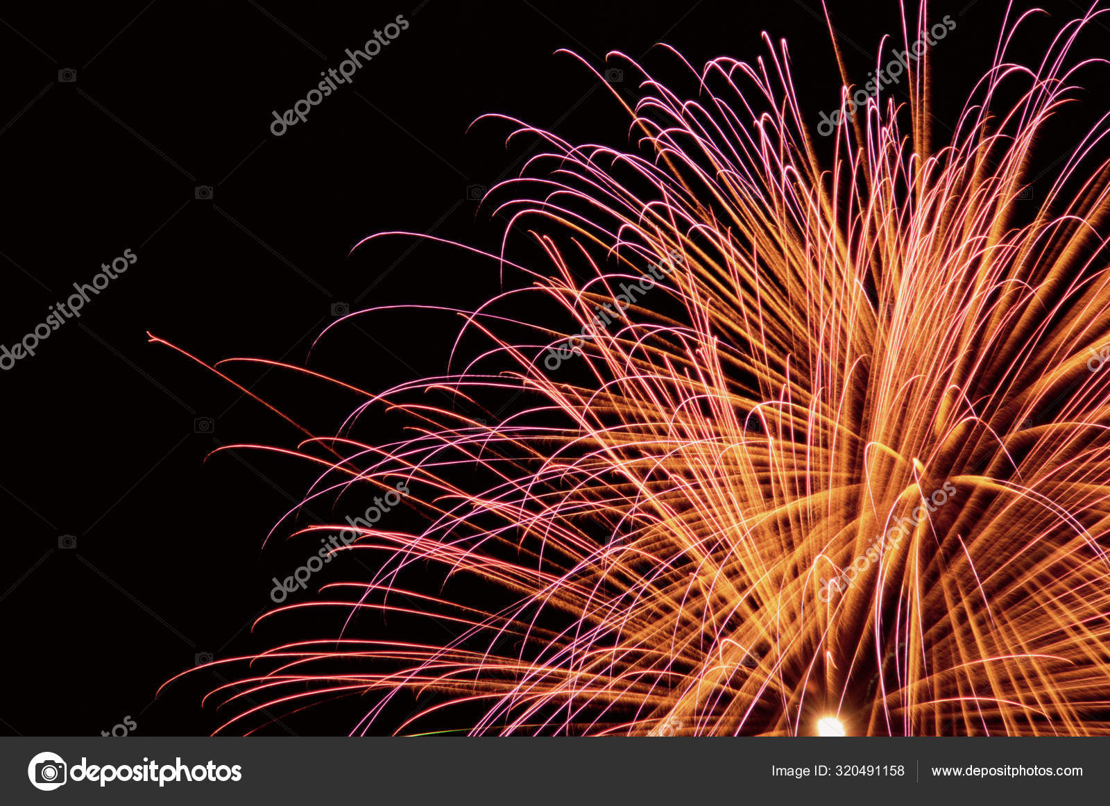 Firework Display Isolated Black Background Stock Photo by ©ImageSource ...