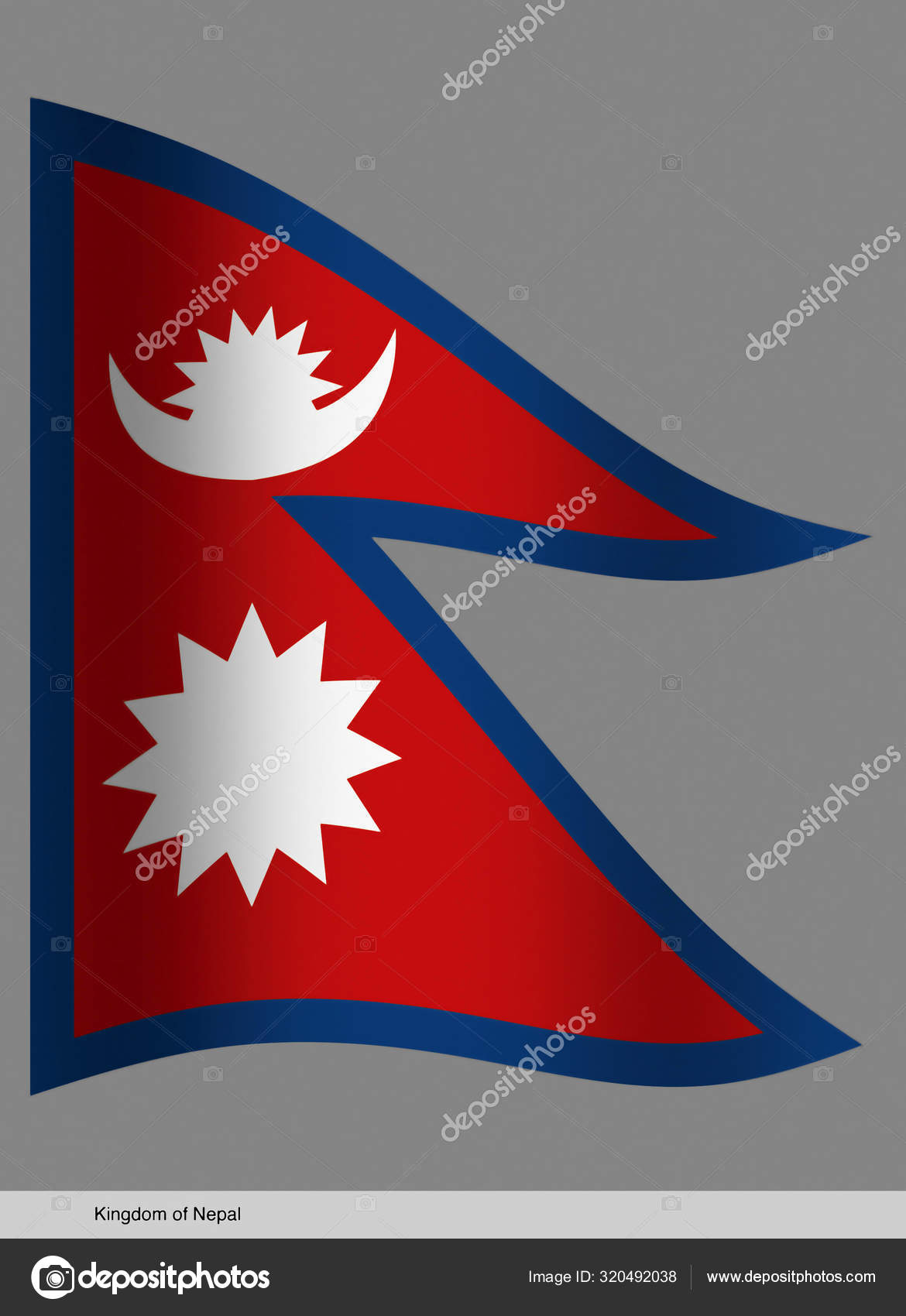Kingdom Nepal Flag Stock Photo by ©ImageSource 320492038 Kingdom Nepal Flag Stock Photo by ©ImageSource 320492038
