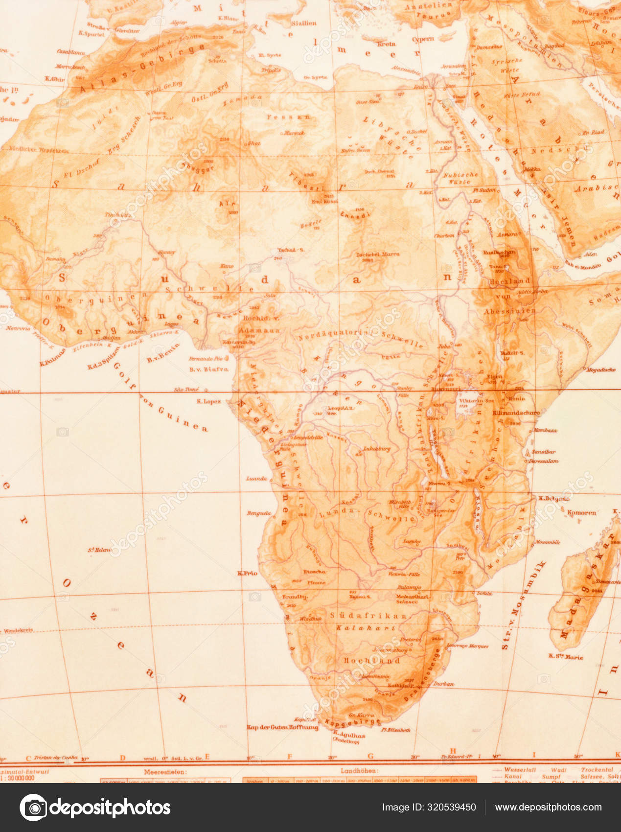 Map Africa Texture — Stock Editorial Photo © ImageSource #320539450