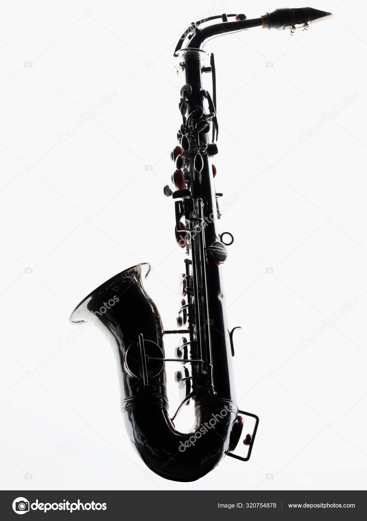 Saxophone White Background Stock Photo by ©ImageSource 320754878