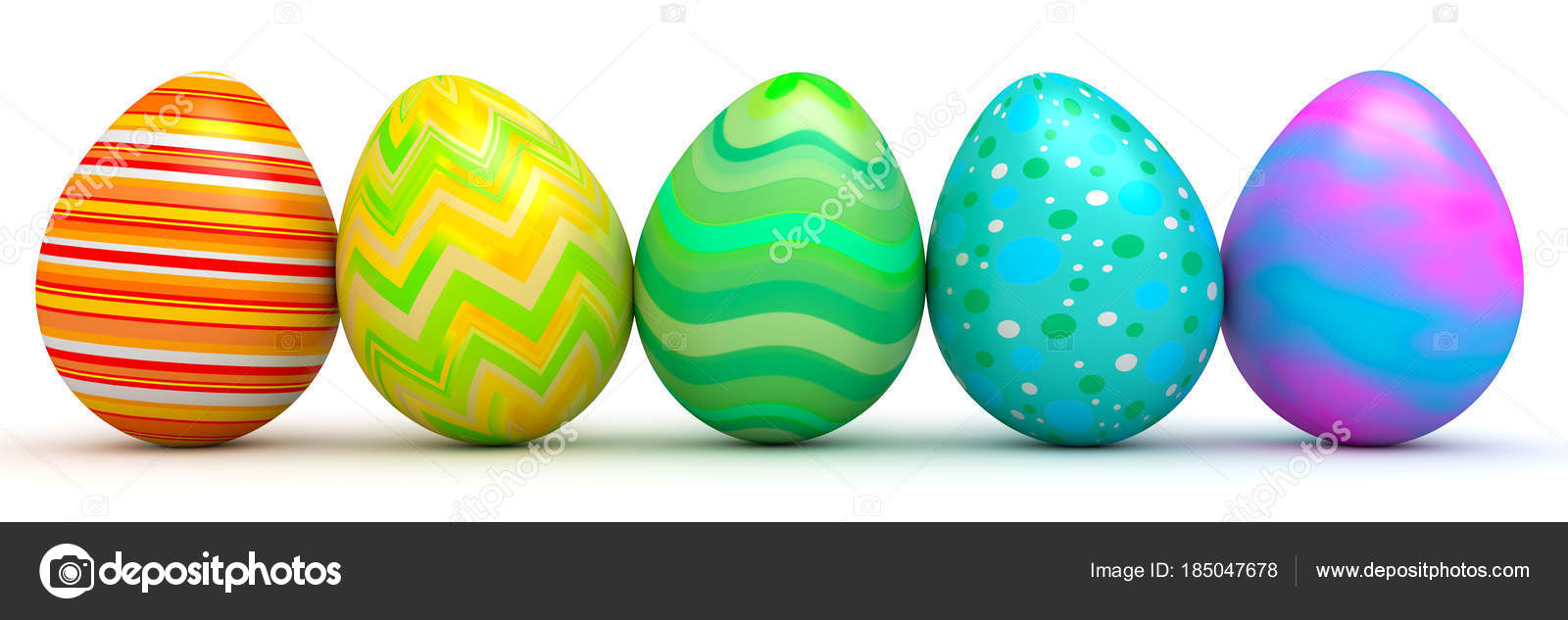 Row of colorful Easter eggs Stock Photo by ©SSilver 185047678