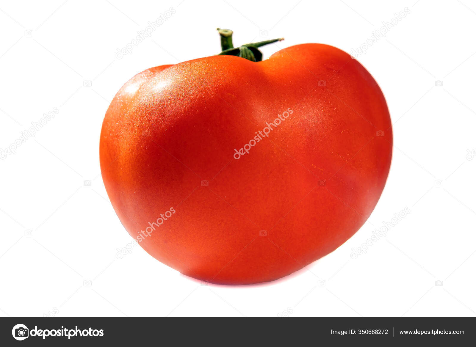Shiny Fresh Red Tomato Side View Isolate — Stock Photo © GranevSergey ...
