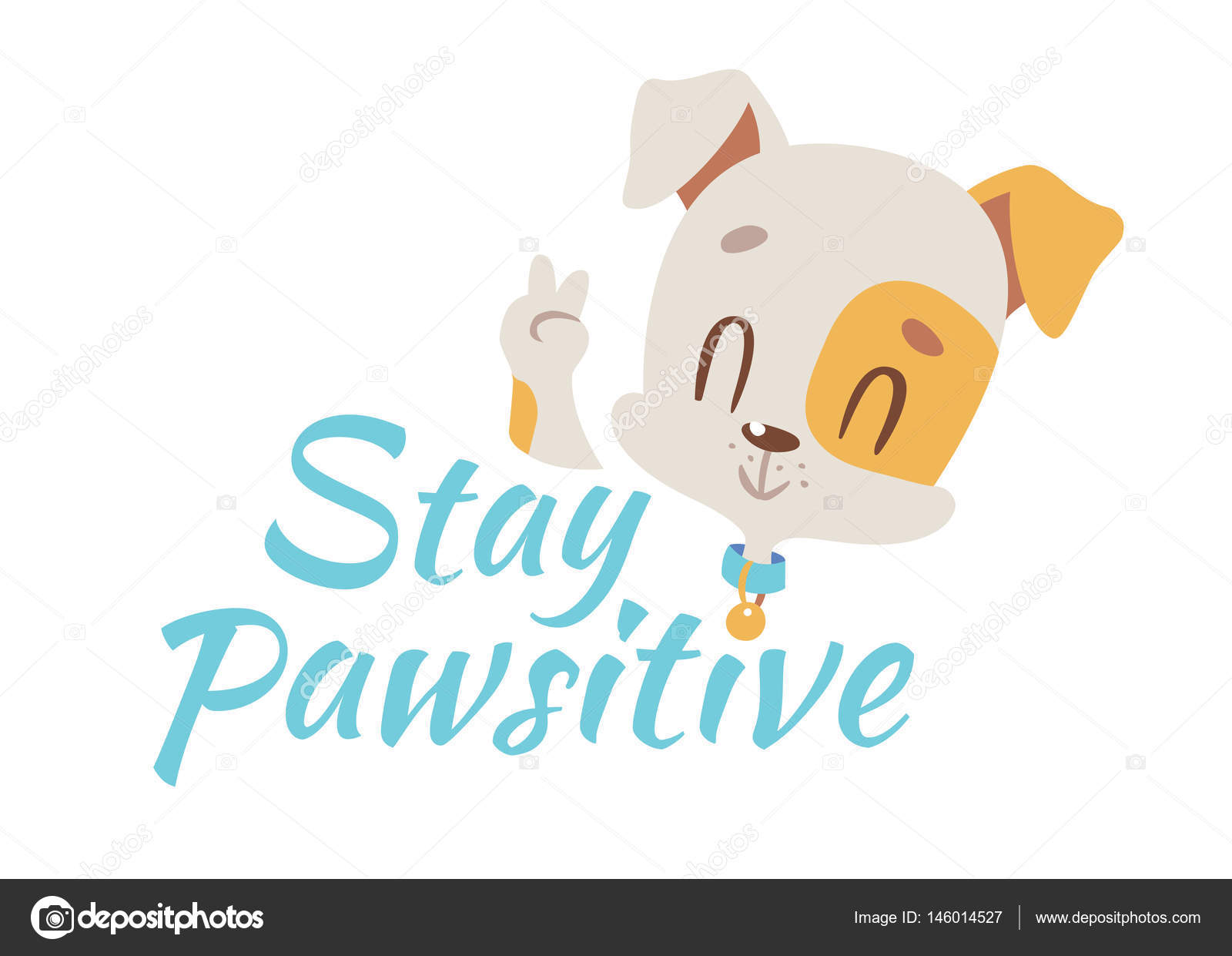Vector positive dog cartoon illustration Stock Vector Image by ©sunnyws ...