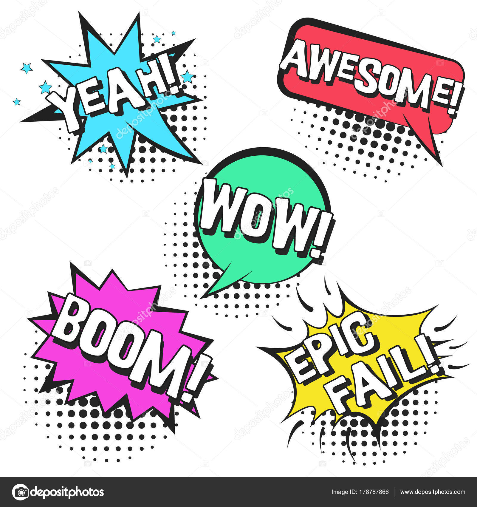 Comic Book Pow Outline