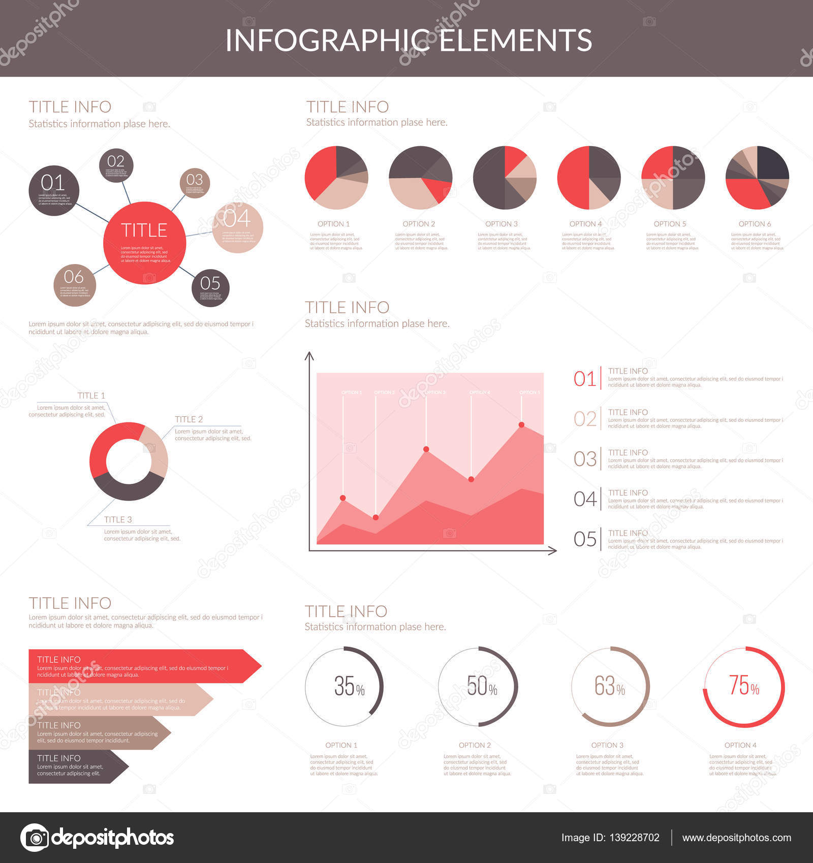 Infographic elements set. Stock Vector by ©Chuhail 139228702