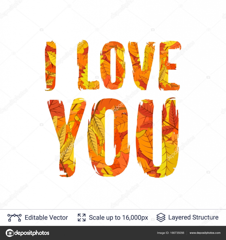 Autumn fall bright orange leaves text. Stock Vector Image by ©Chuhail ...